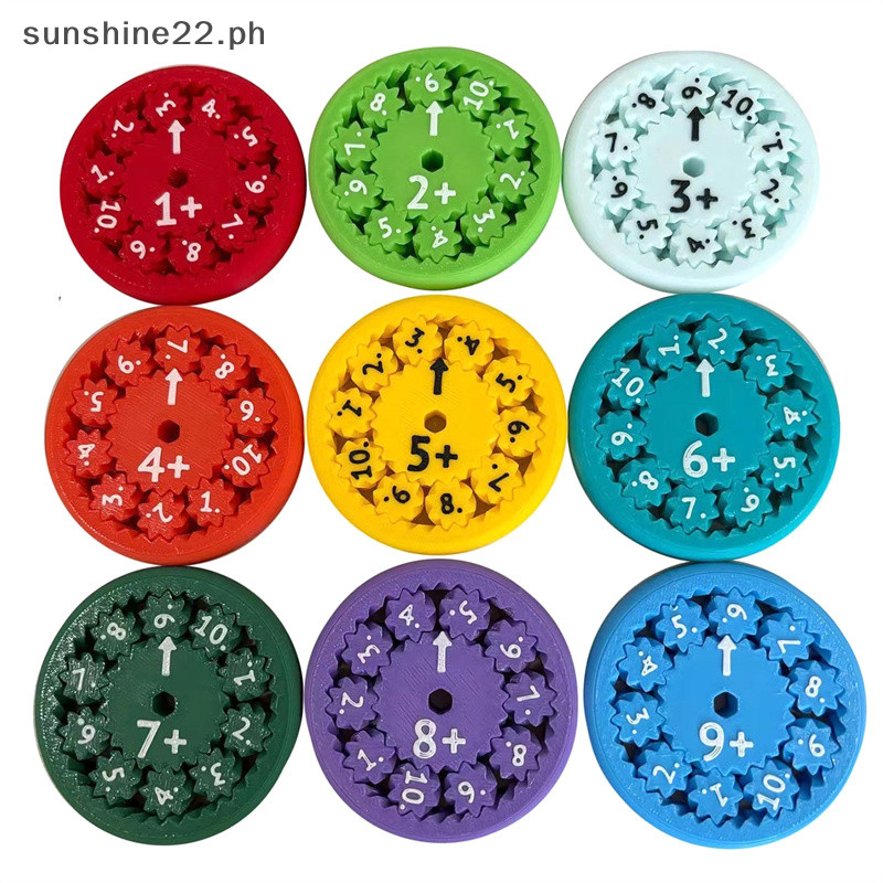 SUNSHINE22 9PCS Math Fidget Spinners Math Fact Fidget Spinners Math ...