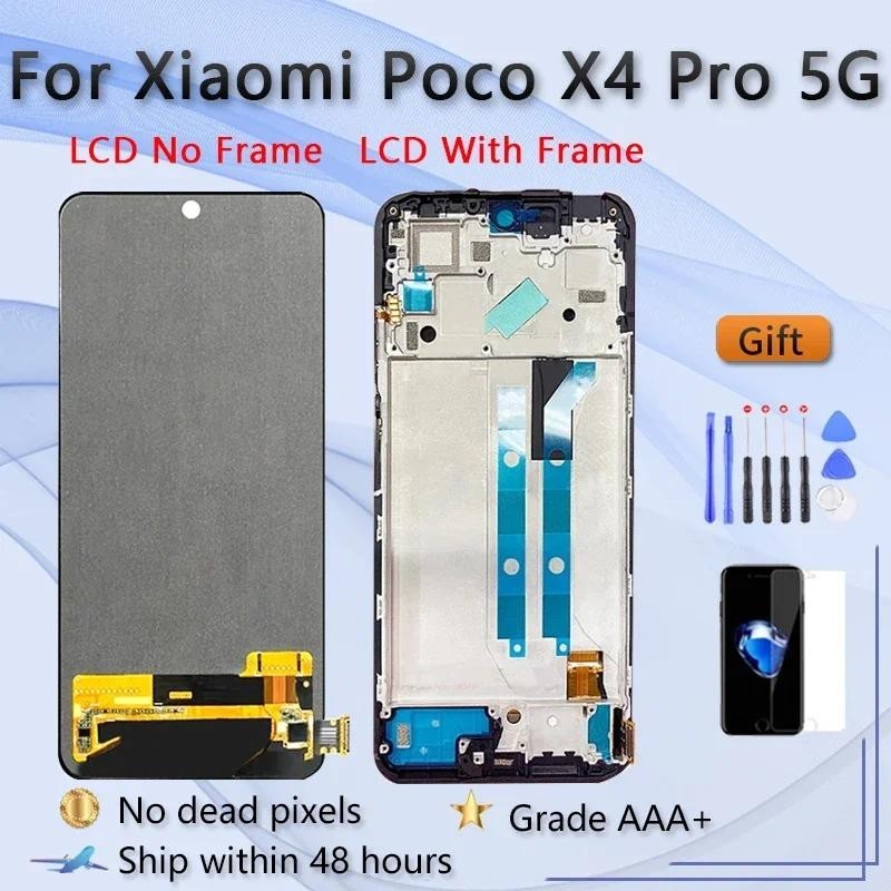 6.67'' OEM LCD For Xiaomi Poco X4 Pro 5G 2201116PG Super AMOLED Display Touch Screen Digitizer ...
