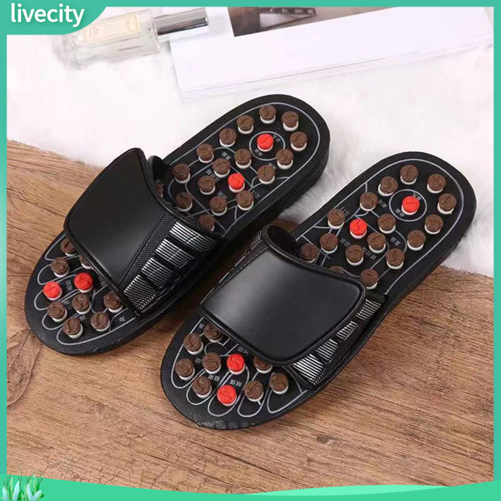 livecity| Foot Massage Shoes Therapeutic Plantar Muscle Sandals ...