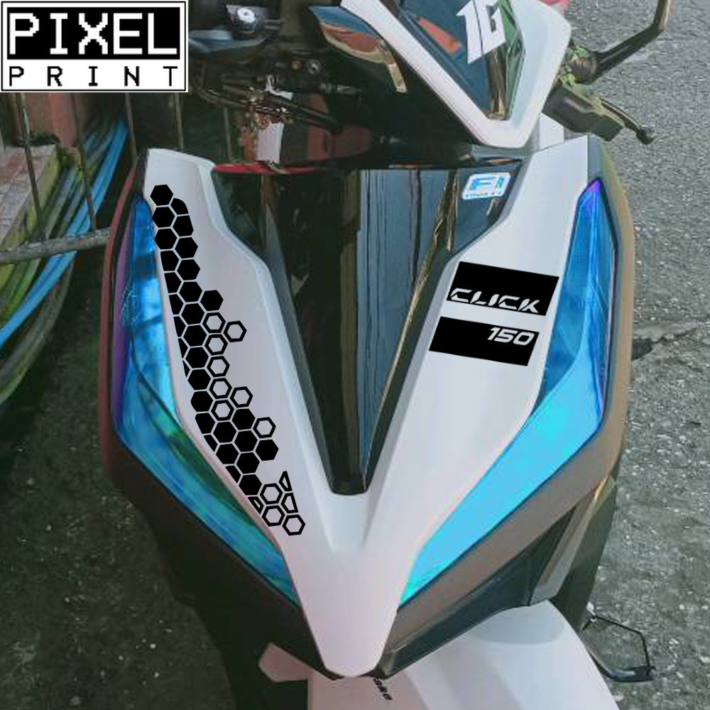 Honda Click 125i 150i Honeycomb Front Fairings v1 v2 v3 Sticker ...
