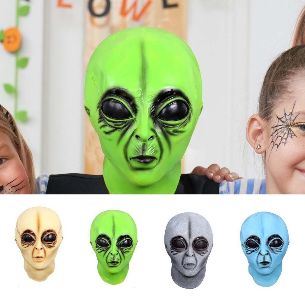 Realistic Alien Mask Alien Creature Latex Full Head Covering Halloween ...