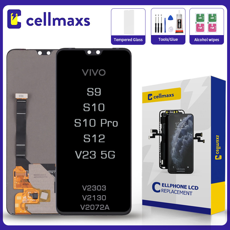 For VIVO S9 S10 S10 Pro S12 V23 5G V2072A V2121A V2162A V2303 V2130 LCD AMOLED Touch Screen ...