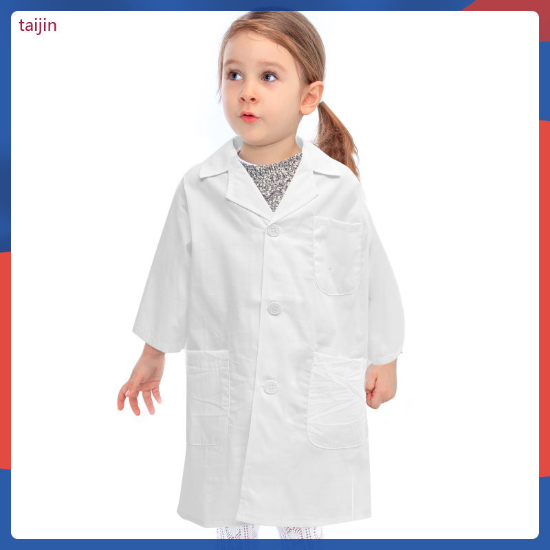Lovely Kids Costume White Scientist Coat Decorative Kids Lab Coat ...