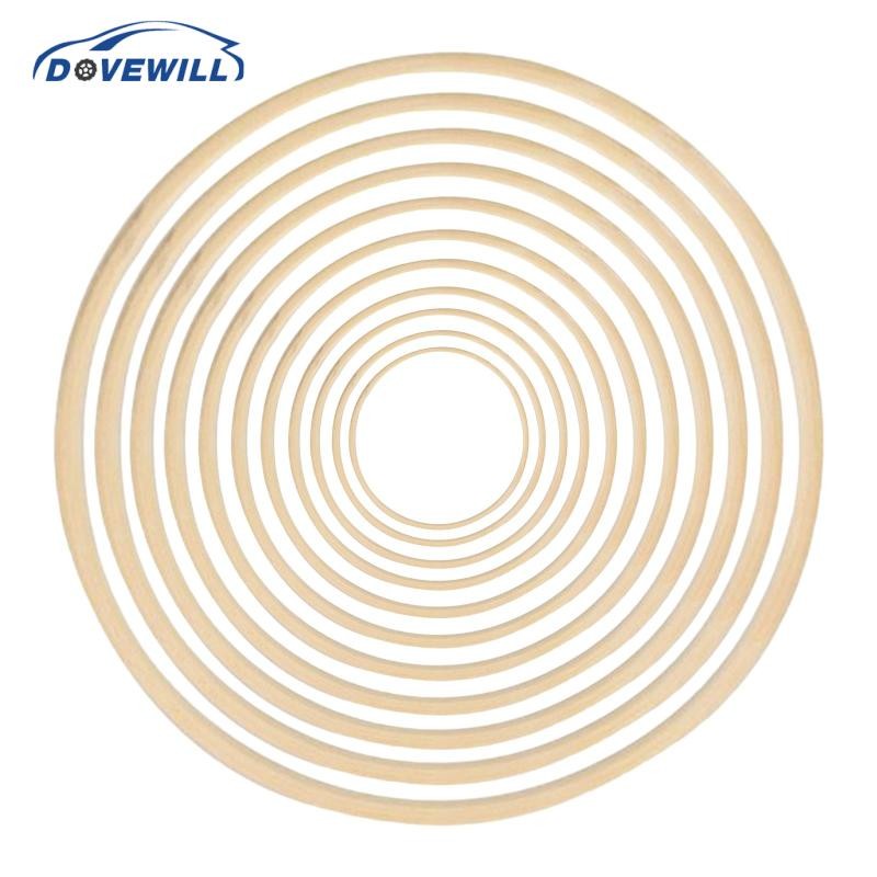 Dovewill Wooden Round Embroidery Hoops Bamboo Circle Cross Stitch Hoop ...