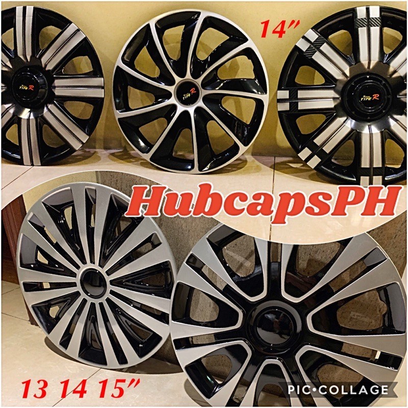 BEST 13"14"15"16" Hubcaps 4pcs DOBLE kapal DI Malutong Oven Baked Paint ...