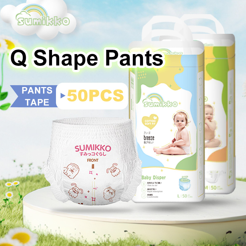 SUMIKKO Pull-up Pants 50PCS Baby diapers All size diaper for baby Large Size Medium S M L XL XXL ...
