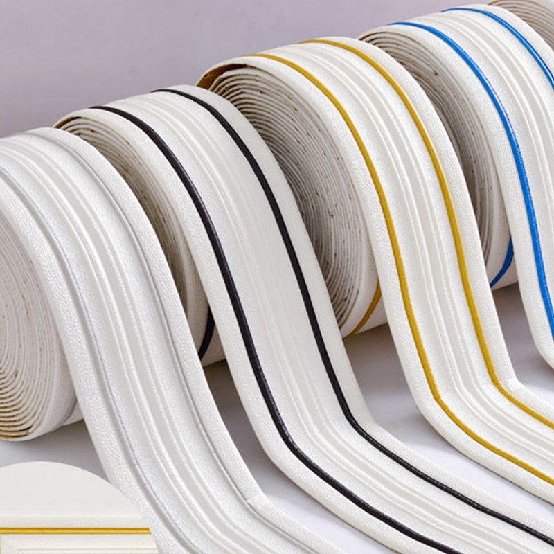 DLT 230*14cm Self-adhesive Wall Skirting Strip Sticker Edge Banding ...
