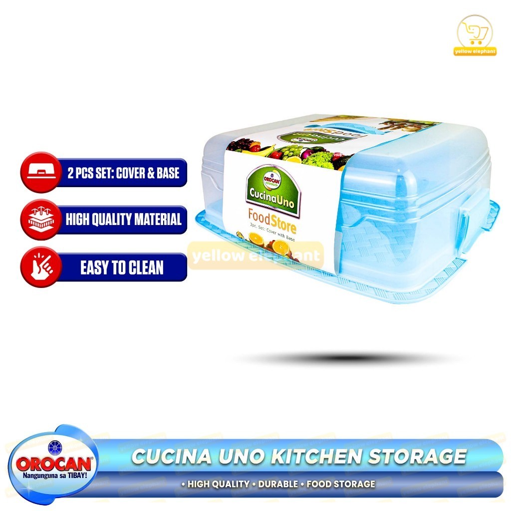 Orocan Cusina Uno Food Storage / Food Store (Blue or White) - Yellow ...