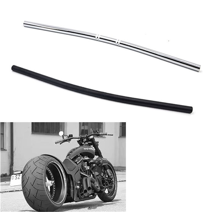 7/8" 22mm Motorcycle Handlebar Straight Universal for Chopper Bobber ...