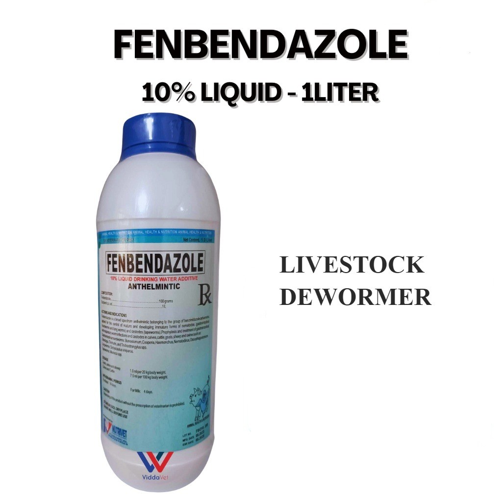 Fenbendazole 1 liter 10% Dewormer sa Kambing Tupa Baka livestock liquid ...