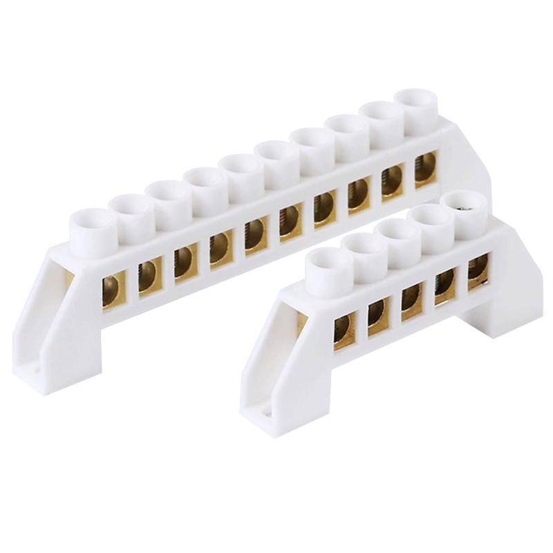 Bridge-type terminal row 5-bit zero-ground row terminal distribution ...