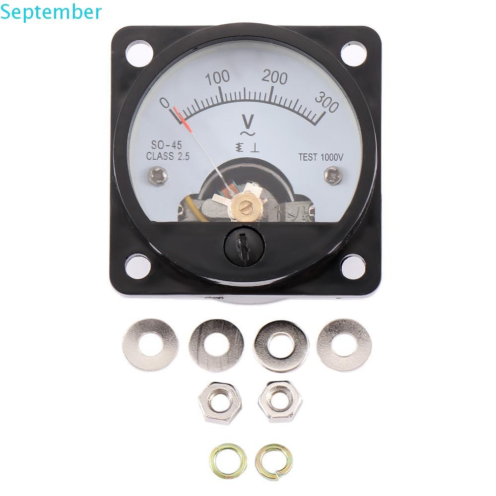 SEPTEMBER Voltmeter Pointer Type 0-300V Voltage Gauge Meter AC Voltage ...