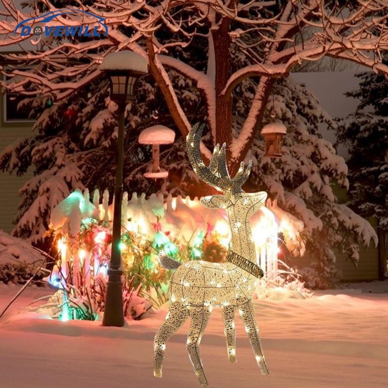 [Dovewill] Christmas Deer Lights Lighted Holiday Deer Figure for ...