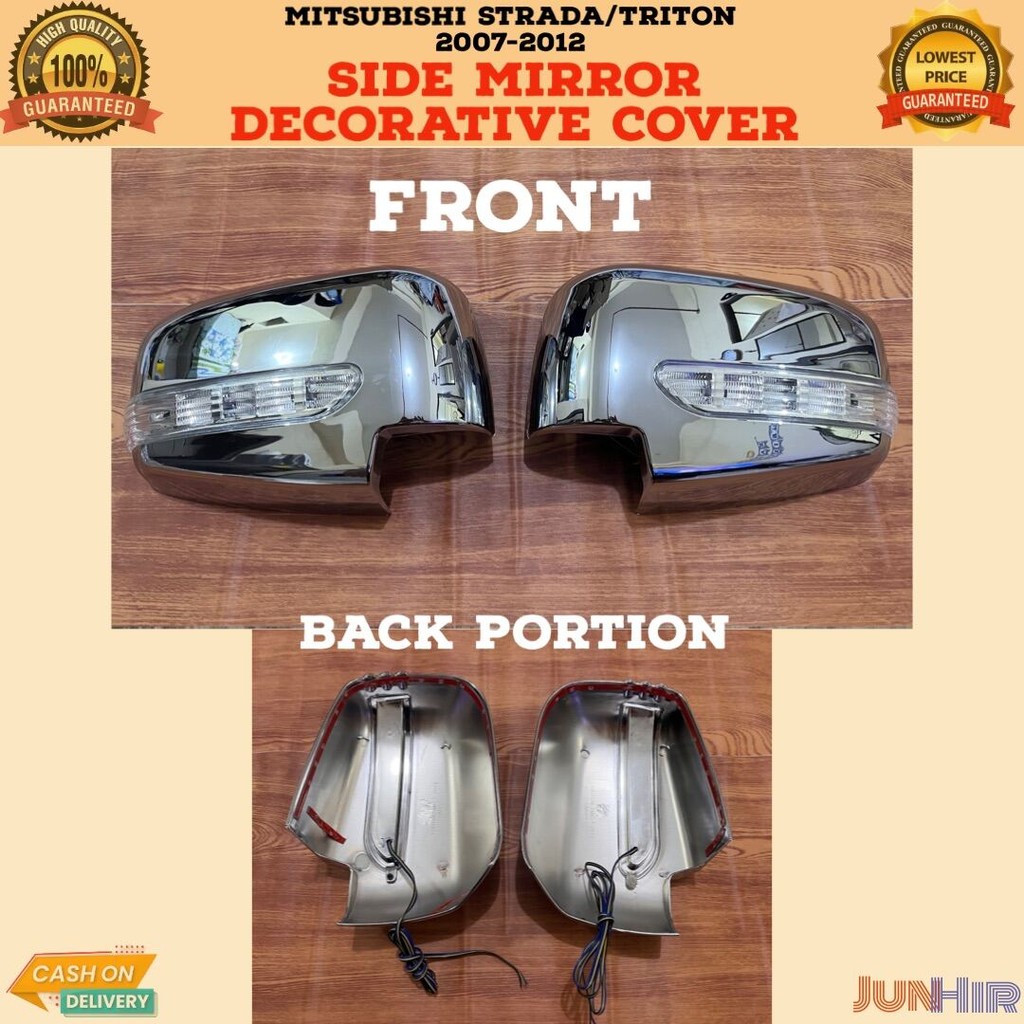 nxp-MITSUBISHI STRADA TRITON SIDE MIRROR COVER WITH LIGHT 2007 2008 ...