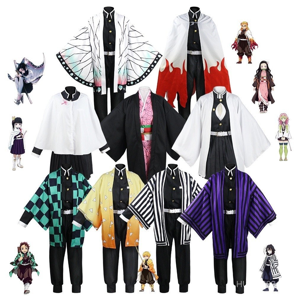 Anime Demon Slayer Tanjirou Kamado Nezuko Cosplay Costume Kids Clothes ...
