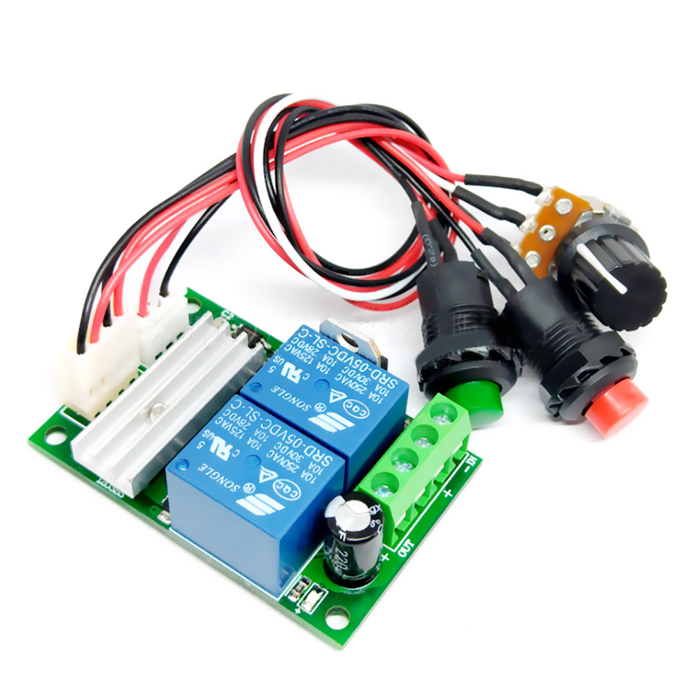 DC 6V 12V 24V PWM DC motor speed controller forward and reverse switch Linear actuator motor ...