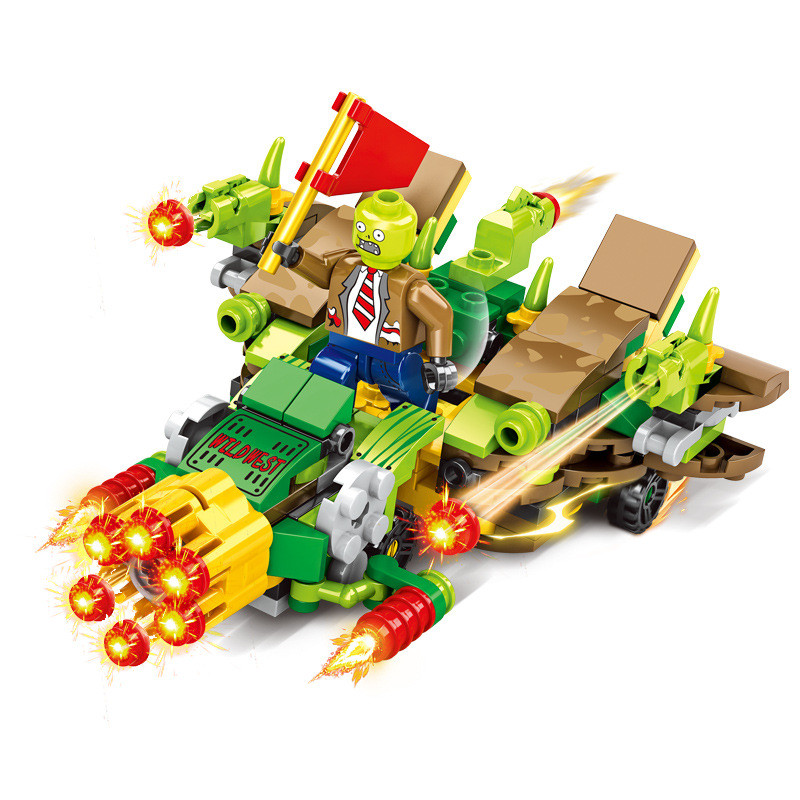 Plants vs. Zombies Compatible Building Blocks Can fire bullets PVZ Ages ...