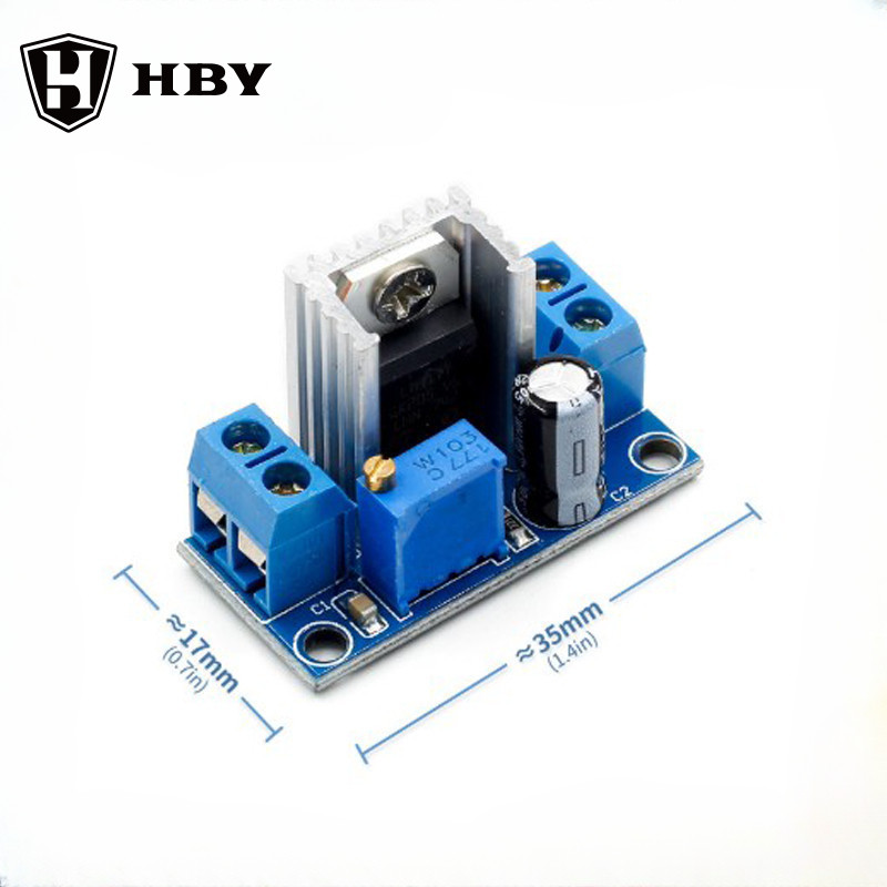 LM317 Adjustable Voltage Regulator Power Supply LM317 DC-DC Converter Buck Step Down Circuit ...