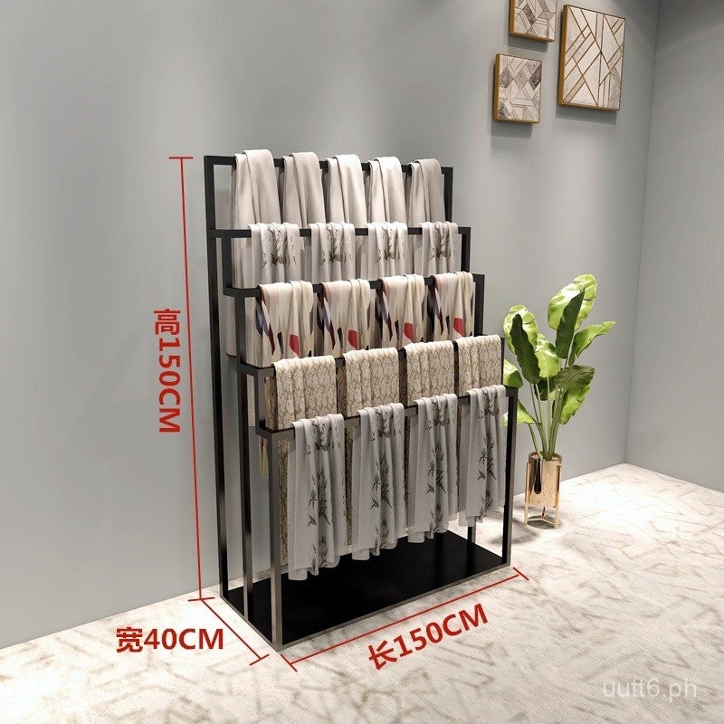 Scarf Shelf Silk Scarf Display Stand Clothing Store Floor Belt Island ...
