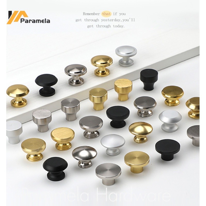 Solid Minimalist Cabinet Handle European Wardrobe Handle Gold Silver ...