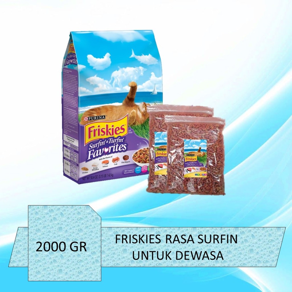 Purina Friskies Surfin Favorites 2000gr Pack - Cat Food Repack | Shopee ...