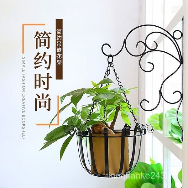 European-Style Iron Wall-Mounted Flower Rack Green Radish Wall-Mounted ...