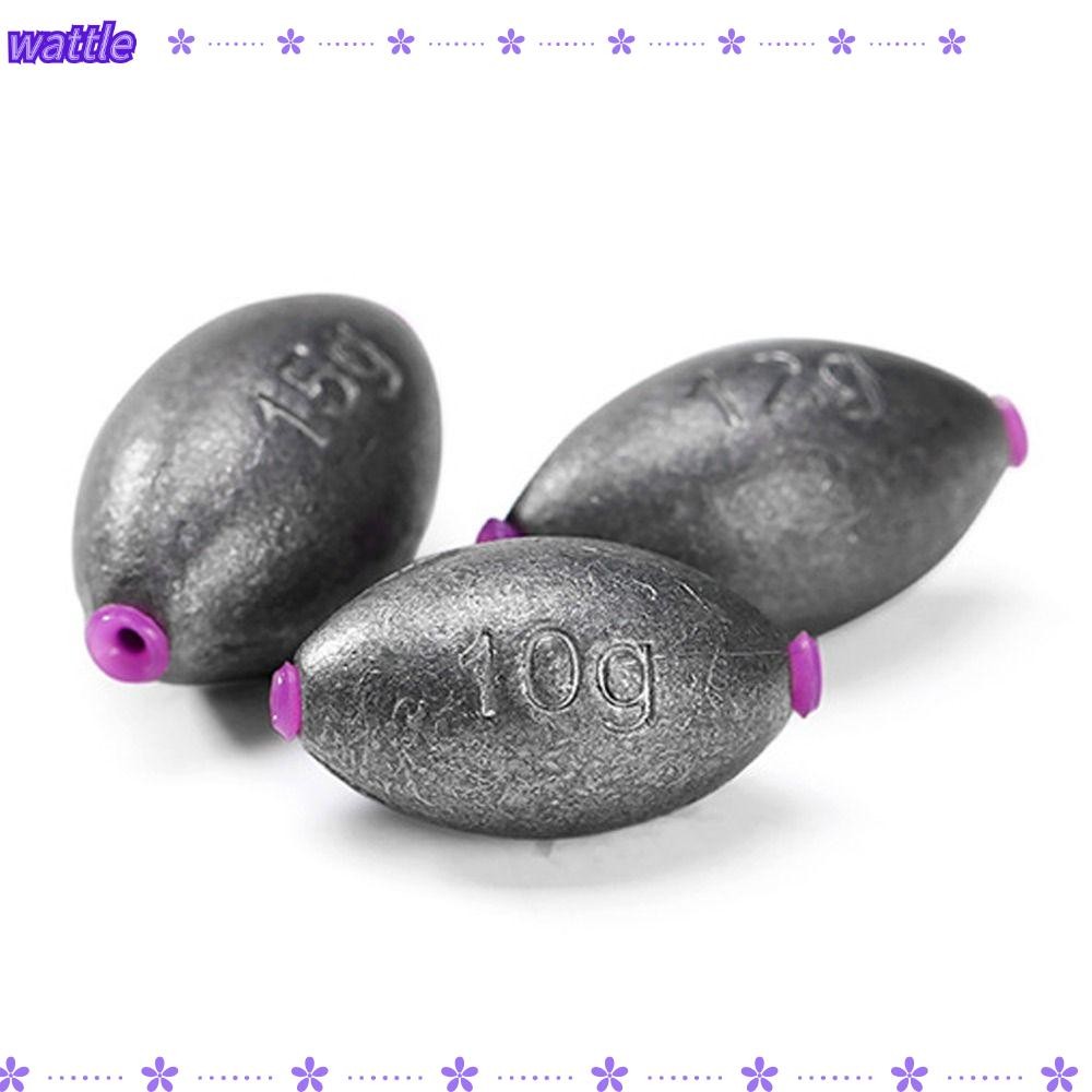 WATTLE 10/20pcs Fishing Lead Sinkers, Carp Fishing with plastic plug ...