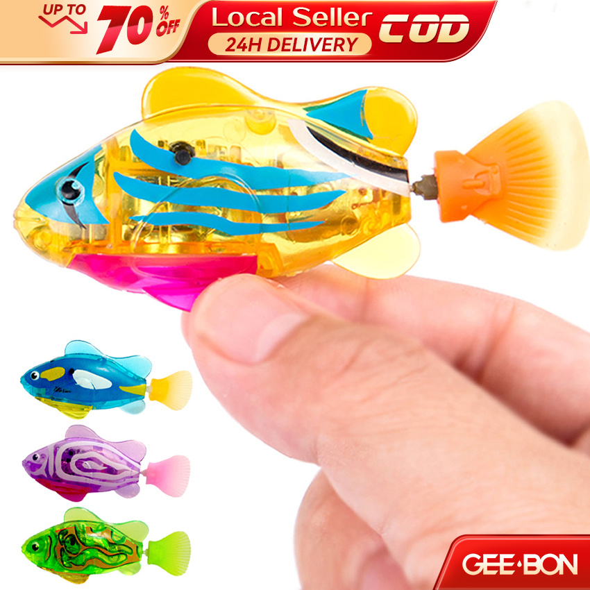GEEBON Robot Fish Toy Electric Swimming Fish Cat Interactive Water Toy ...