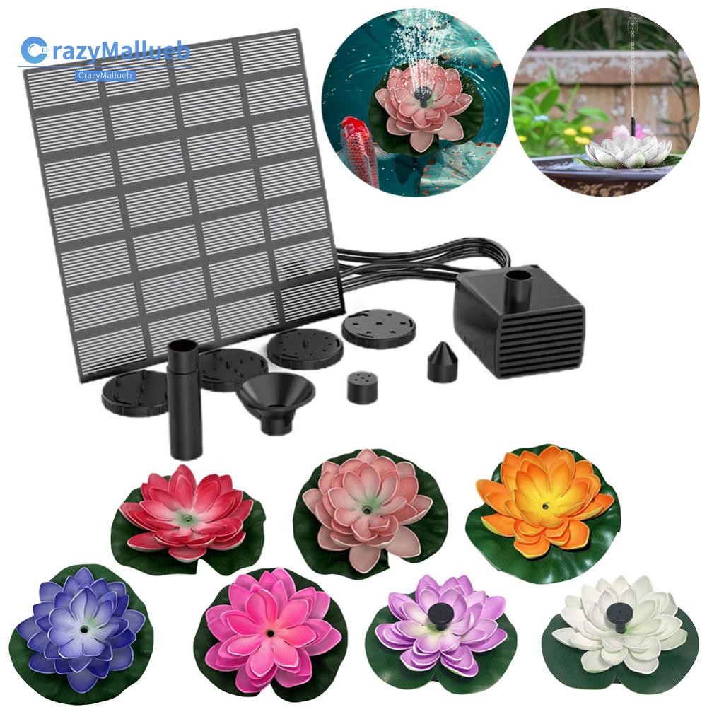 Lotus Solar Bird Bath Fountain Pump Solar Powered Water Fountain Pump ...
