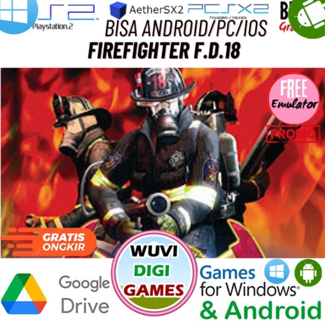 Selling PS 2 Firefighter F.D.18 Games | Can be used on PC / Android ...