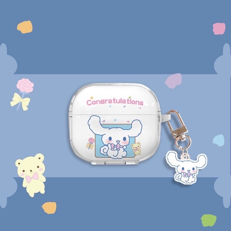 White Clouds Dog TWS Pro 4 Earphone With Free Cute Case 9d Surround ...