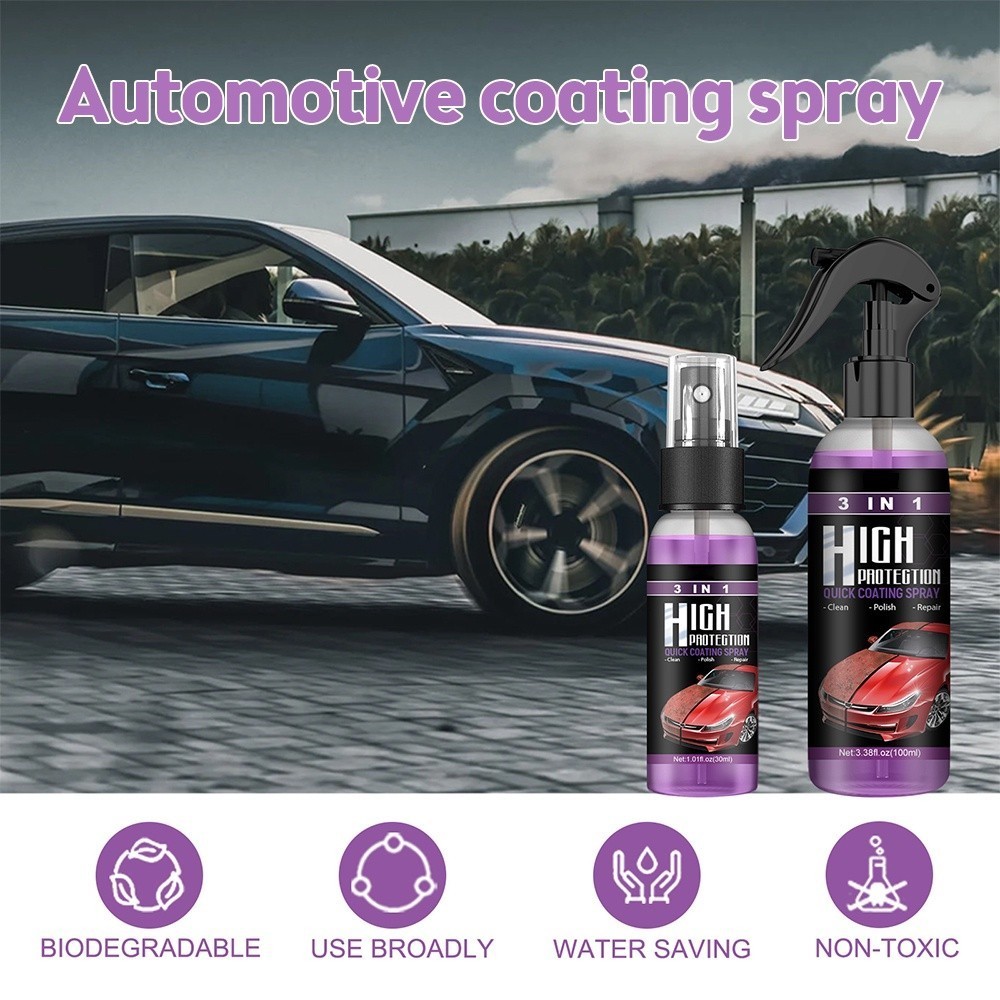 Hybrid Ceramic Coating Spray Paint Protector Car Hydrophobic Polish ...