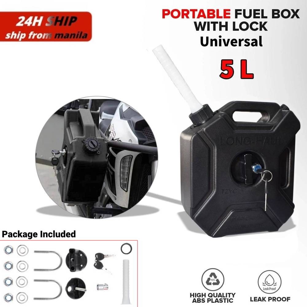 Portable 5L Gas Can Fuel Tanks With Lock Clamp For Click Nmax Sniper ...