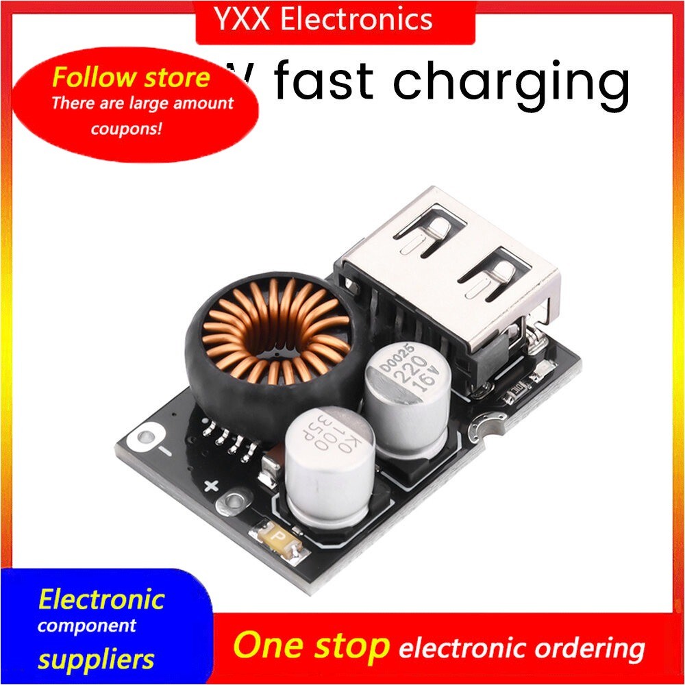 Fast Charging Module QC36W 12V with USB C Fast Charging Supports QC3.0 ...