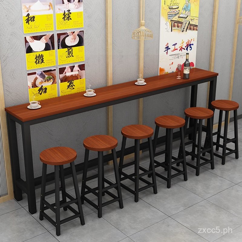 Simple Home Wall Bar Counter Dining Table Narrow Table Long Table High ...