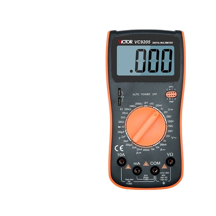 ♬☪Victory digital multimeter VC9205 high-precision pocket portable ...