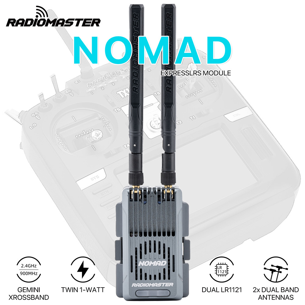 Radiomaster Nomad Dual 1-watt Gemini Xrossband ExpressLRS Module 2.4G ...