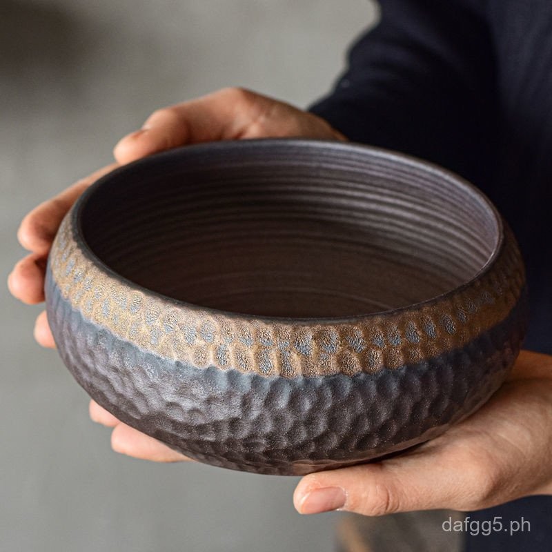 Gilded Coarse Pottery Tea Wash Hydroponic Large Brush Washer Ceramic ...