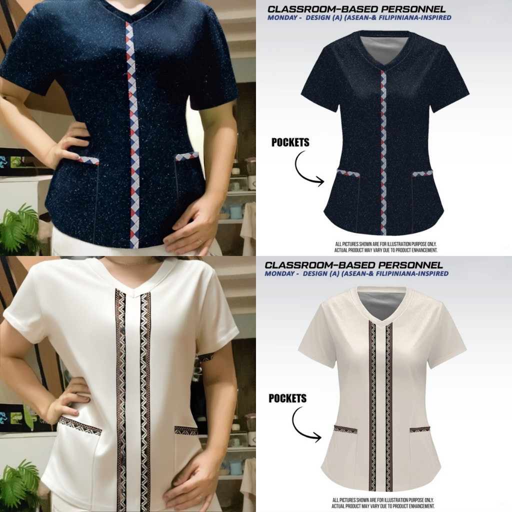 2025 New Deped Pocket Uniforms Tuesday & Thursday Uniform For Female ...