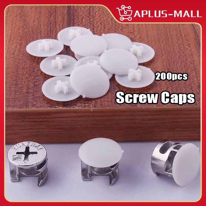 200Pcs/set Self-tapping Screw Cover Screw Cap Screw Decoration Cover ...
