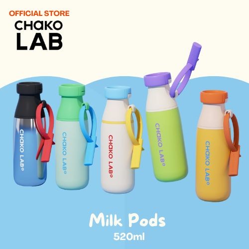 Chako Lab Milk Pod Insulated Stainless Steel Tumbler 520ml Sip and Chug ...