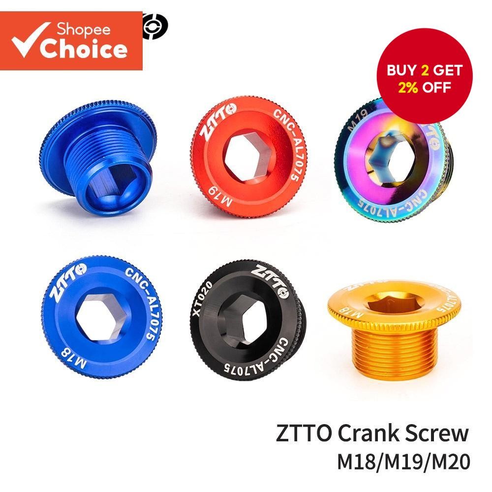 ZTTO MTB Crank Arm Bolt, M20/M19/M18 Crankset Screw for Mountain and Road Bike BB Axis | Shopee ...