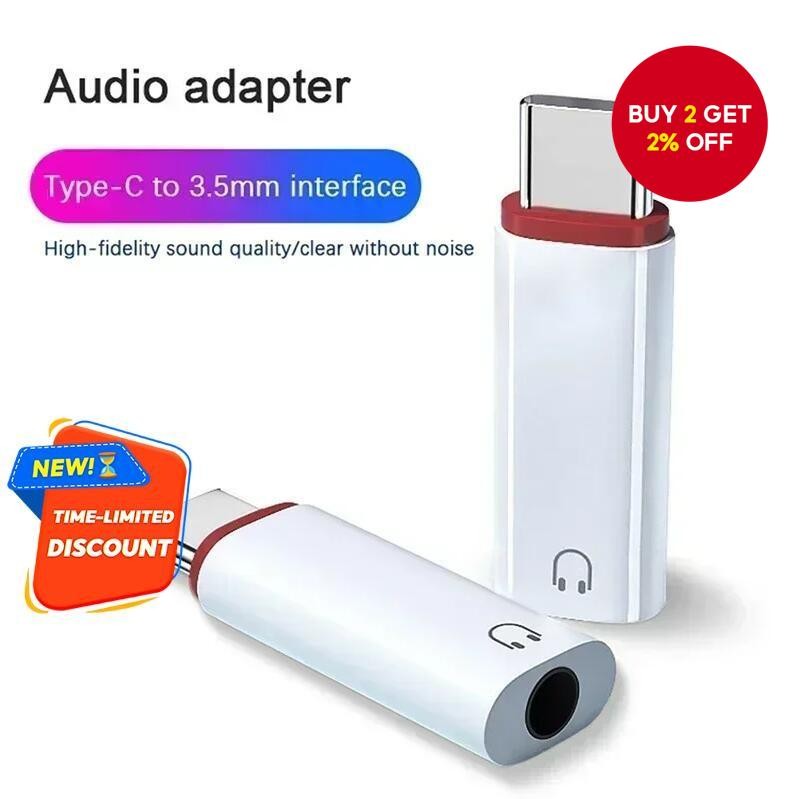 Wired Headset TypeC Converter USB TypeC to 3.5mm AUX Jack Audio USB ...