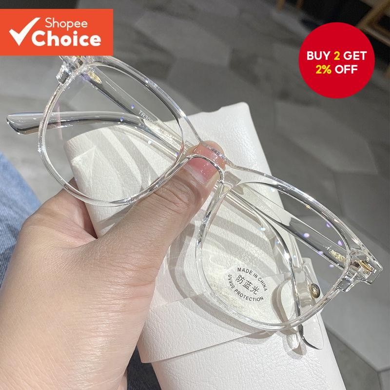 Fashion Blue Light Blocking Round Frames For Women Men | Shopee Philippines