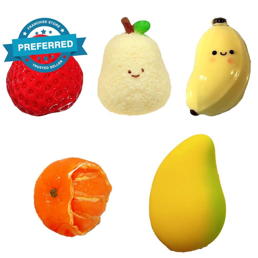 Big Strawberry Squeeze Squishy Toy Kawaii Red Yellow Toy Vegetables ...