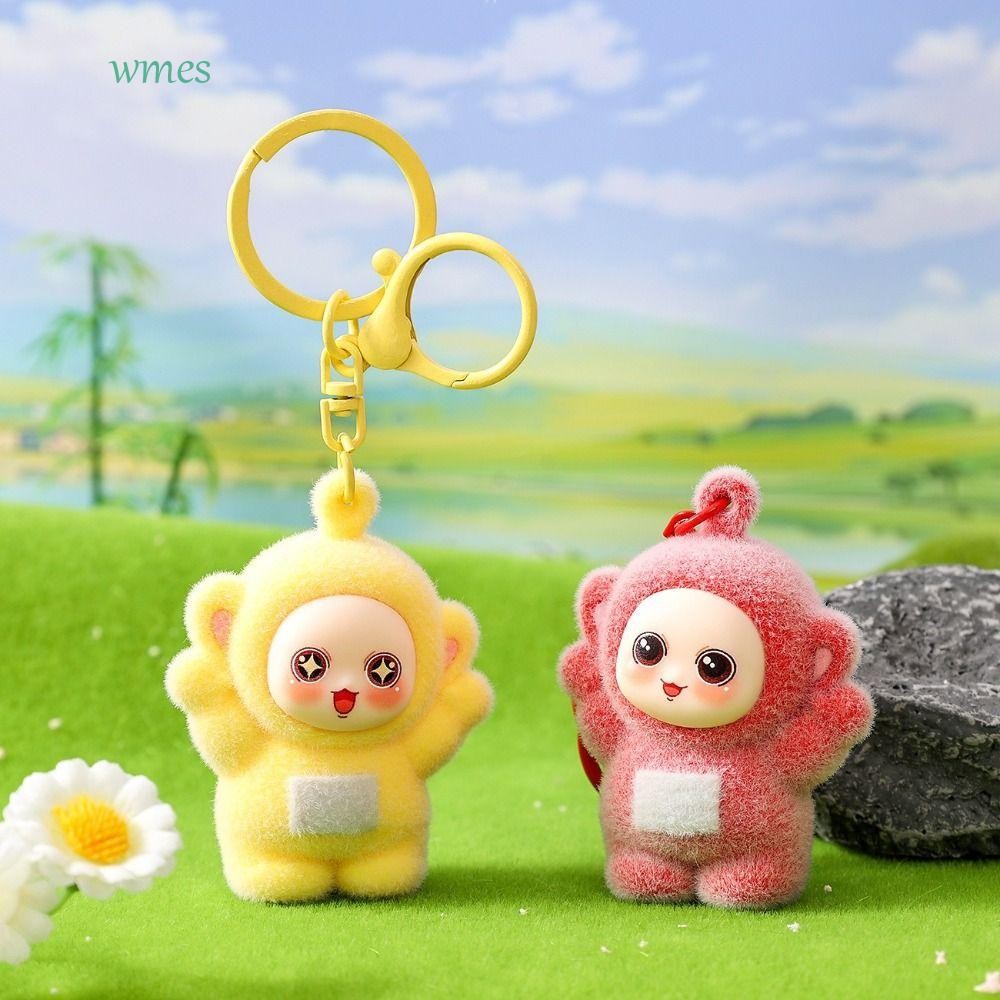 WMES1 Teletubbies Keychains, Four Color Baby Series Cartoon Teletubbies ...
