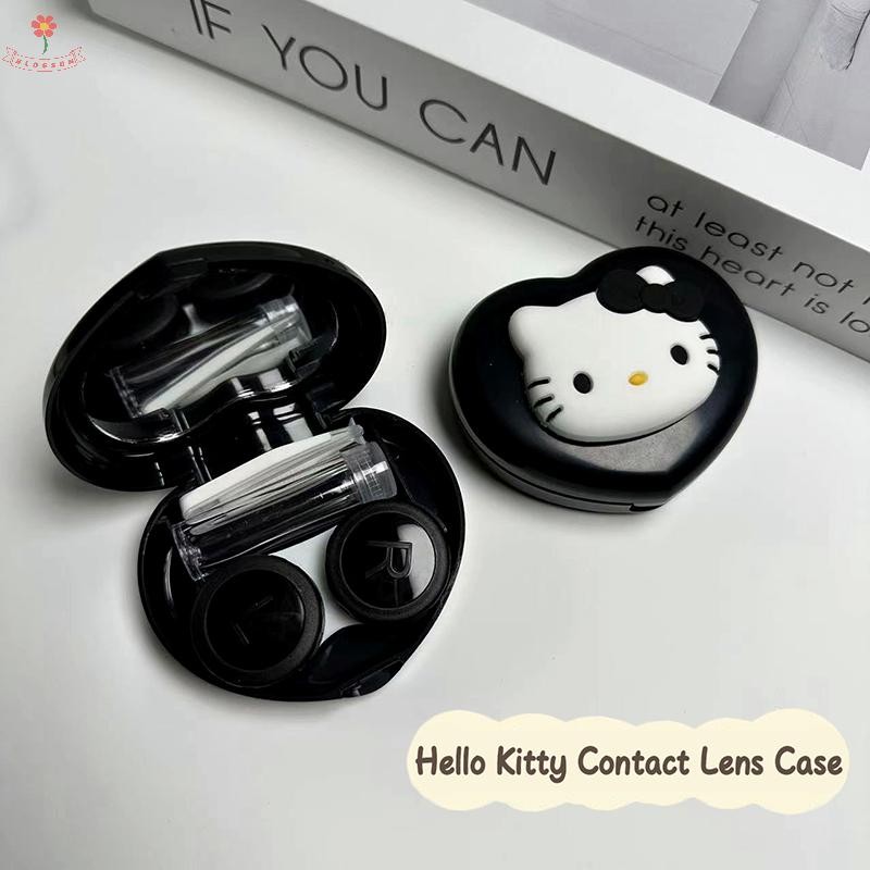 [BLOOM] Hello Kitty Contact Lenses Case ck Love Beauty Pupil Storage ...