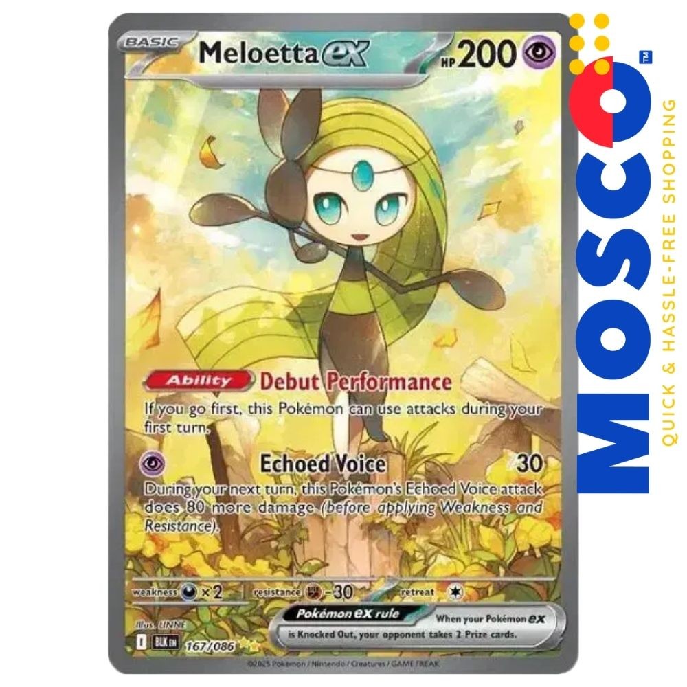 Meloetta ex - 167/086 Black Bolt | Pokemon TCG | Shopee Philippines