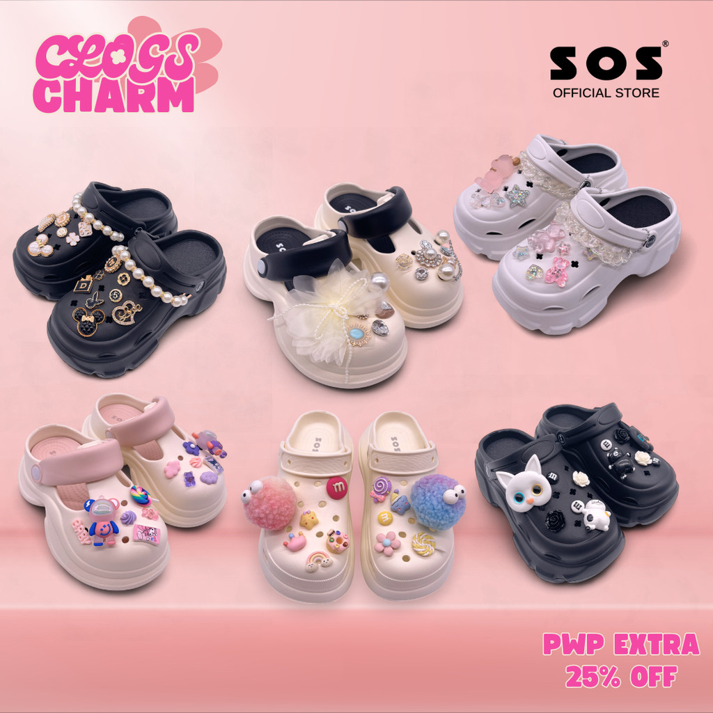 SOS Clogs Charm / Clog Accessories Full Set - Cute, Elegant, Fashion ...
