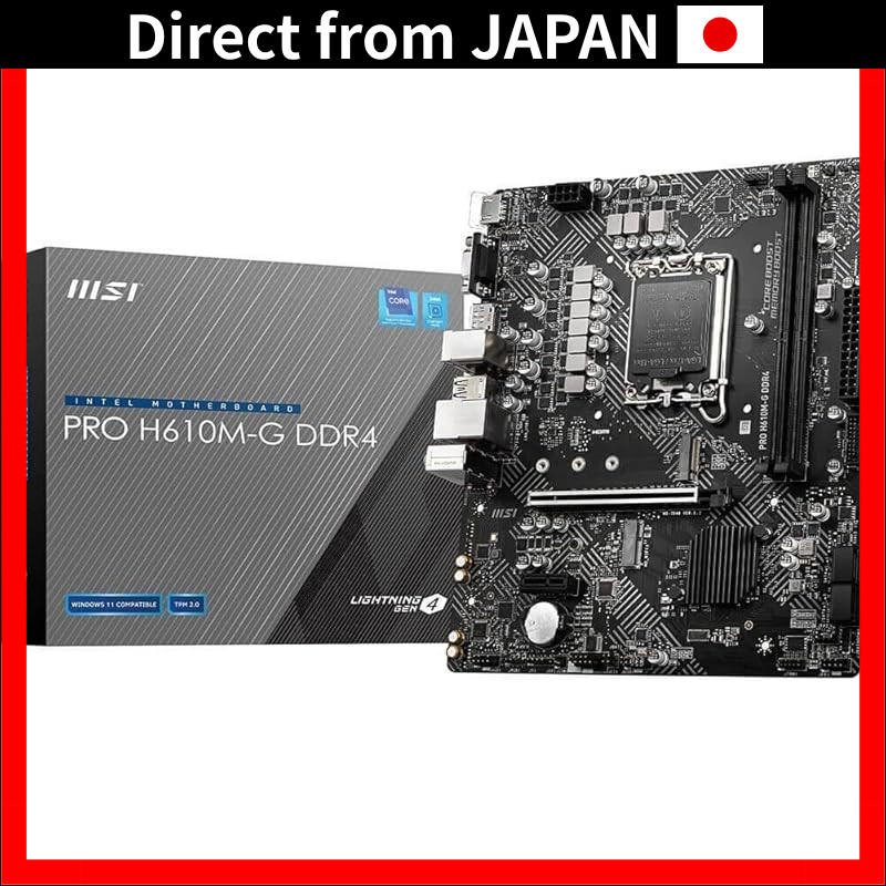 MSI PRO H610M-G DDR4 Motherboard Micro-ATX [Intel H610 Chipset ...